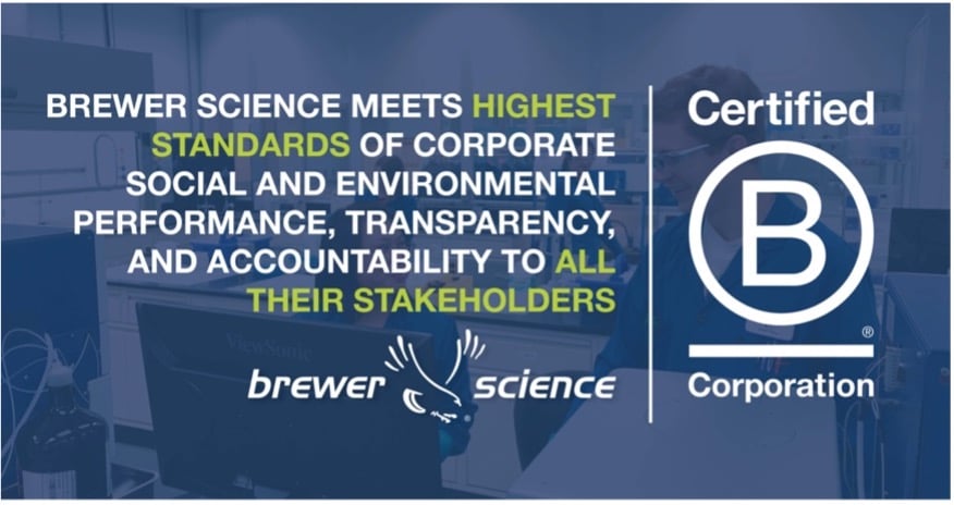Brewer Science’s Innovative Solutions to B Corp™ Challenges